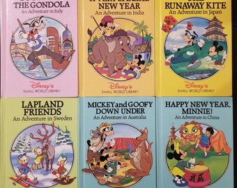90s Disney's Small World Library Set of 14 - Etsy