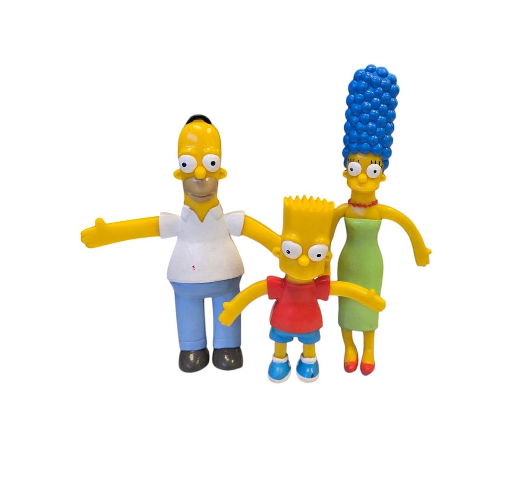 Vintage 2002 the Simpsons Bendable / Posable Figures - Etsy