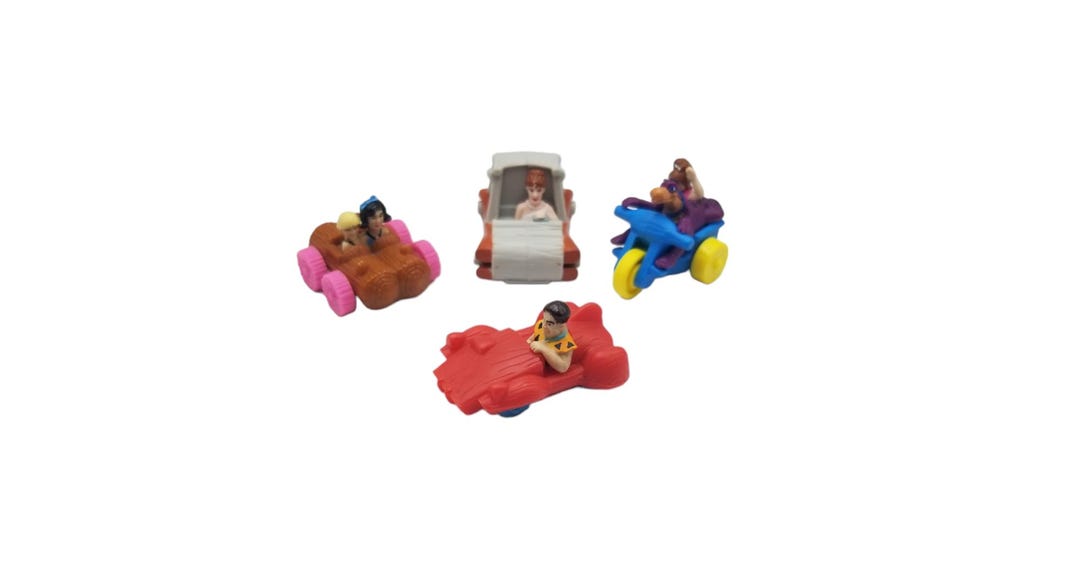 Vintage 1990's Hanna Barbera Flintstones Toy Cars - Etsy