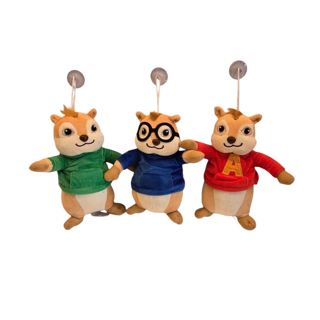 Adorable Alvin & the Chipmunks Plush Hang-up Figures - Etsy