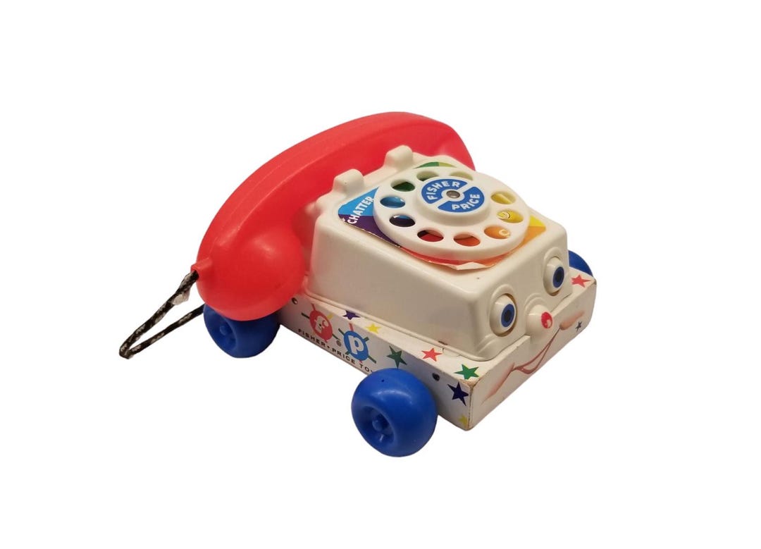 Vintage 1960's Fisher Price Chatter Phone Pull Toy #747 - Etsy