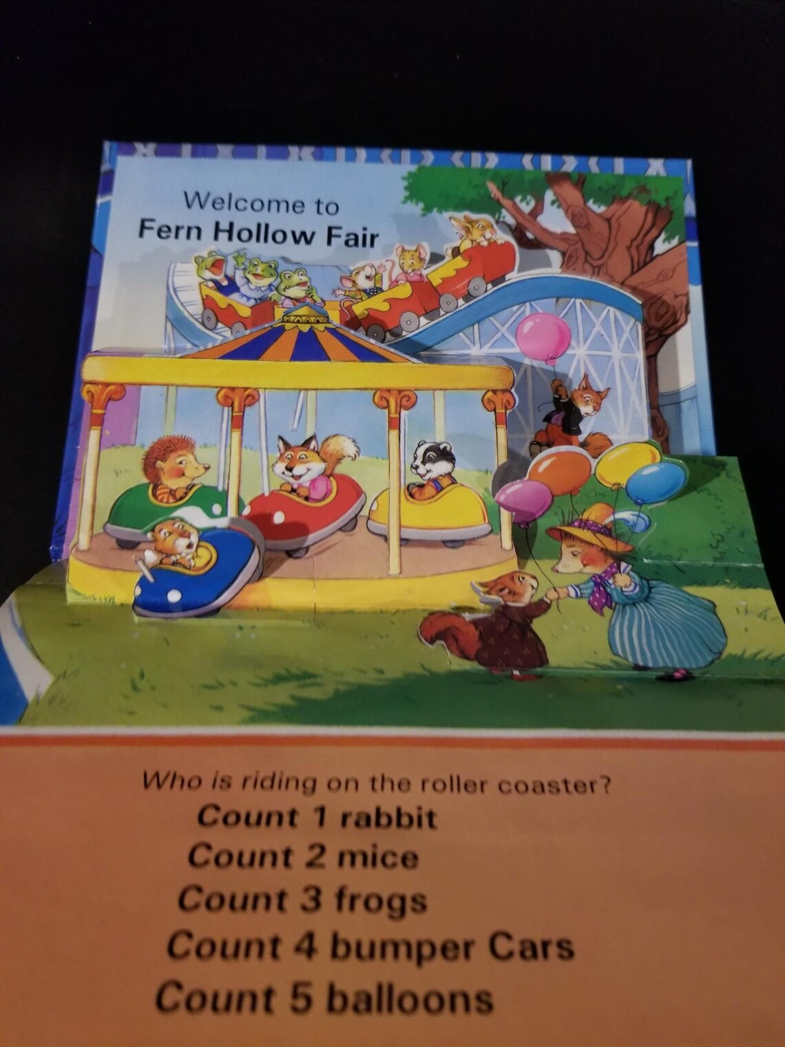 Fern Hollow Numbers Pop-up Book - Vintage Book - Etsy