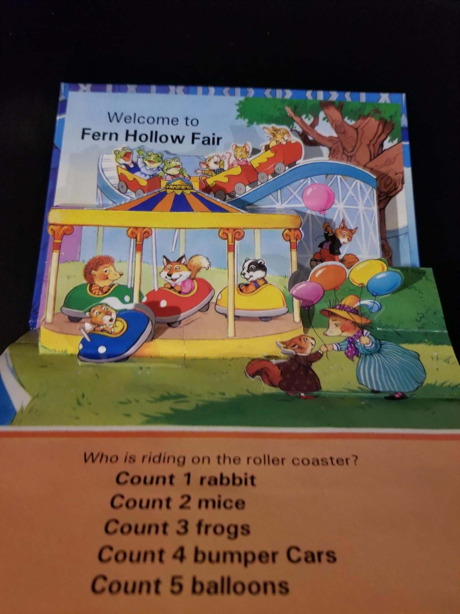 Fern Hollow Numbers Pop-up Book - Vintage Book - Etsy