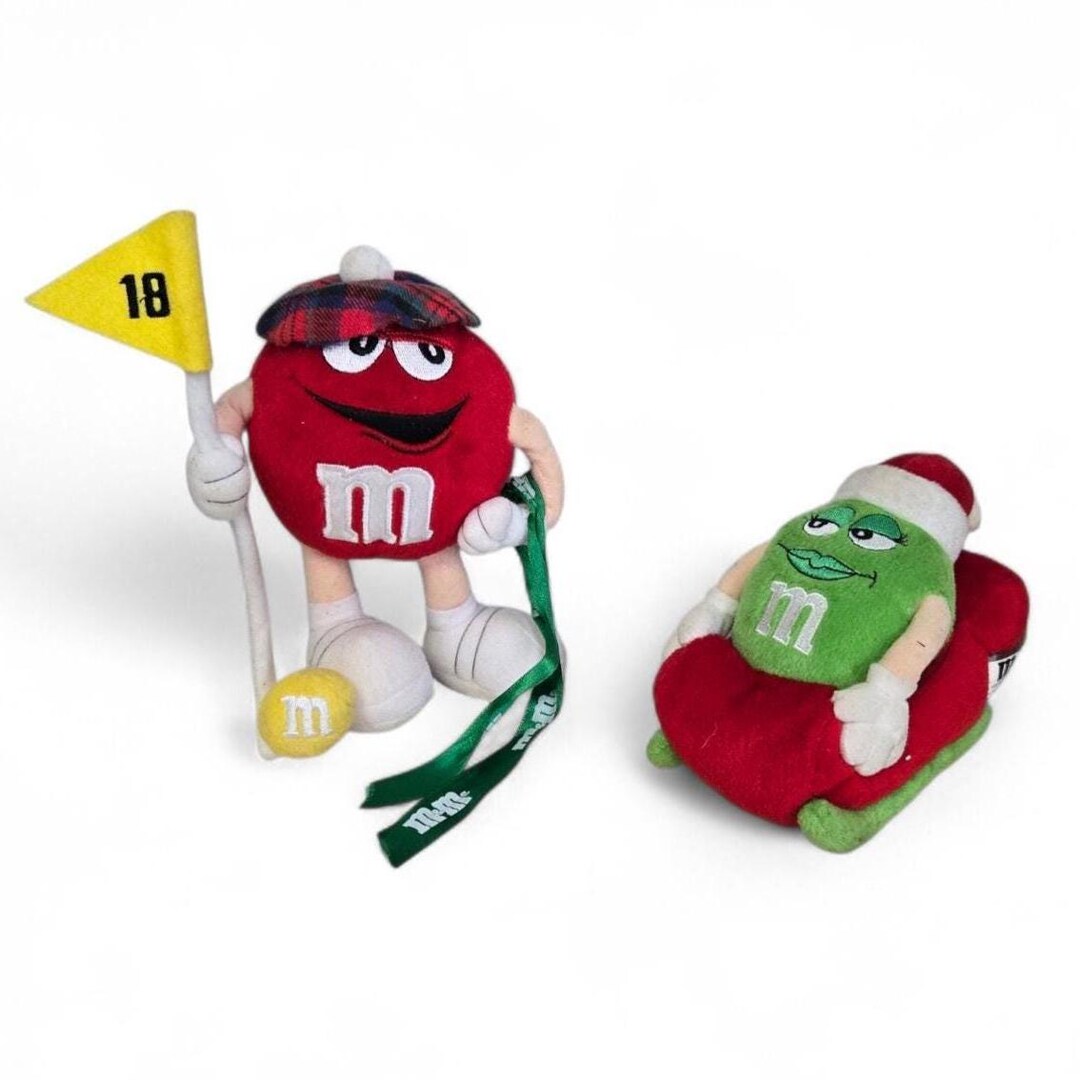 Vintage M&m’s Figures – Red Figure Golfer or Green Figure With Sled ...