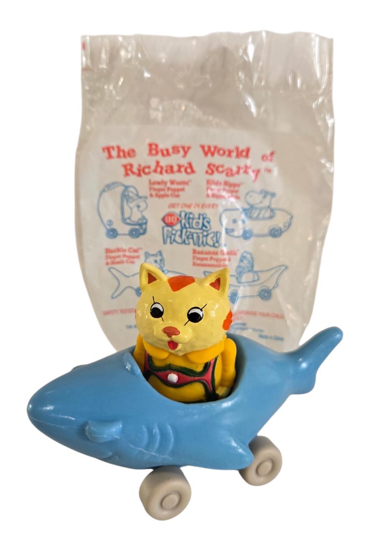 Vintage 1996 Richard Scarry Dairy Queen Toys With Finger Puppets – 2 to ...