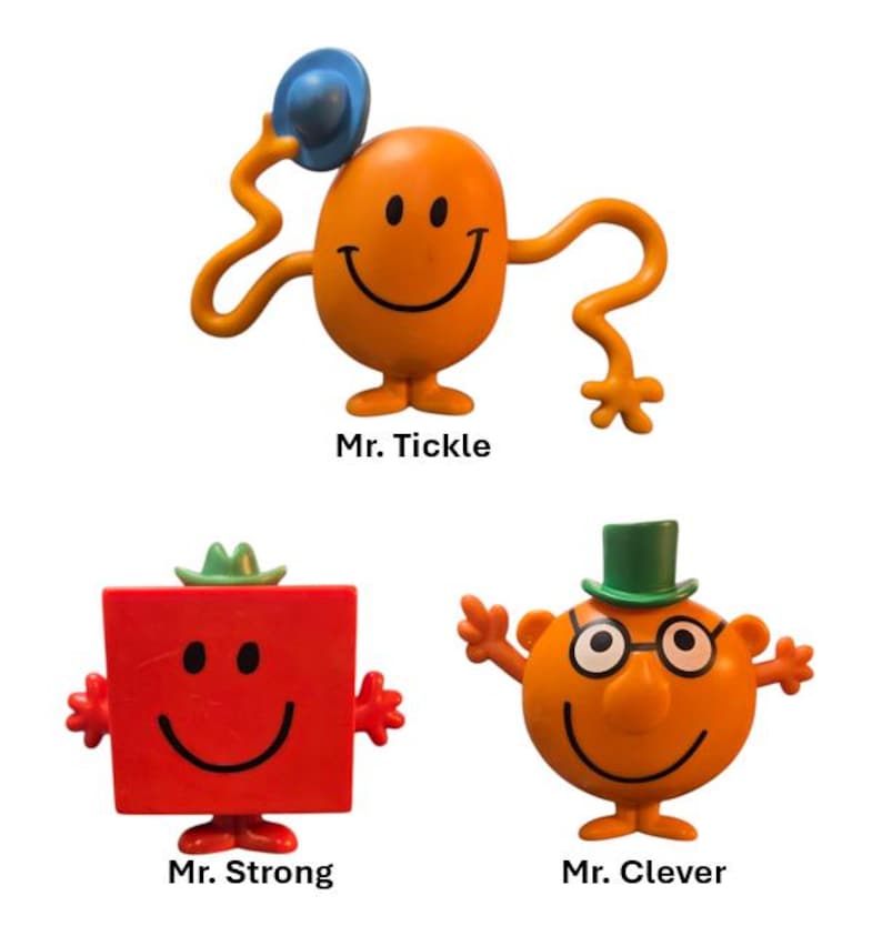 Mcdonald’s Mr. Men Happy Meal Toys – Classic Cartoon Figures – You Pick ...