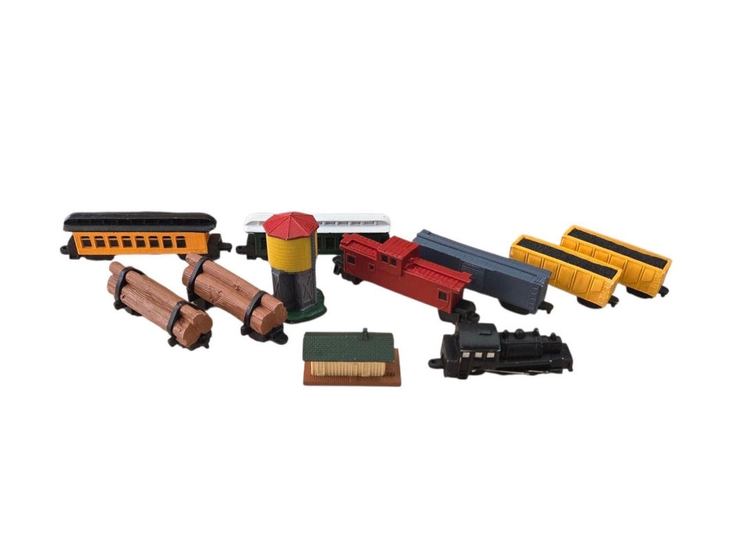 Safari Ltd Steam Trains – 11 Hand-painted Miniature Pieces - Etsy