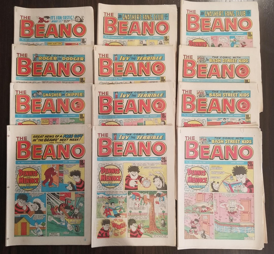 Beano Comics, 1987 - Vintage Book - Etsy