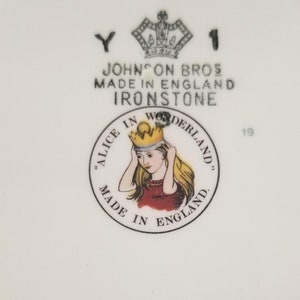 Vintage 1980's Alice in Wonderland Johnson Bros Collector Plate - Etsy