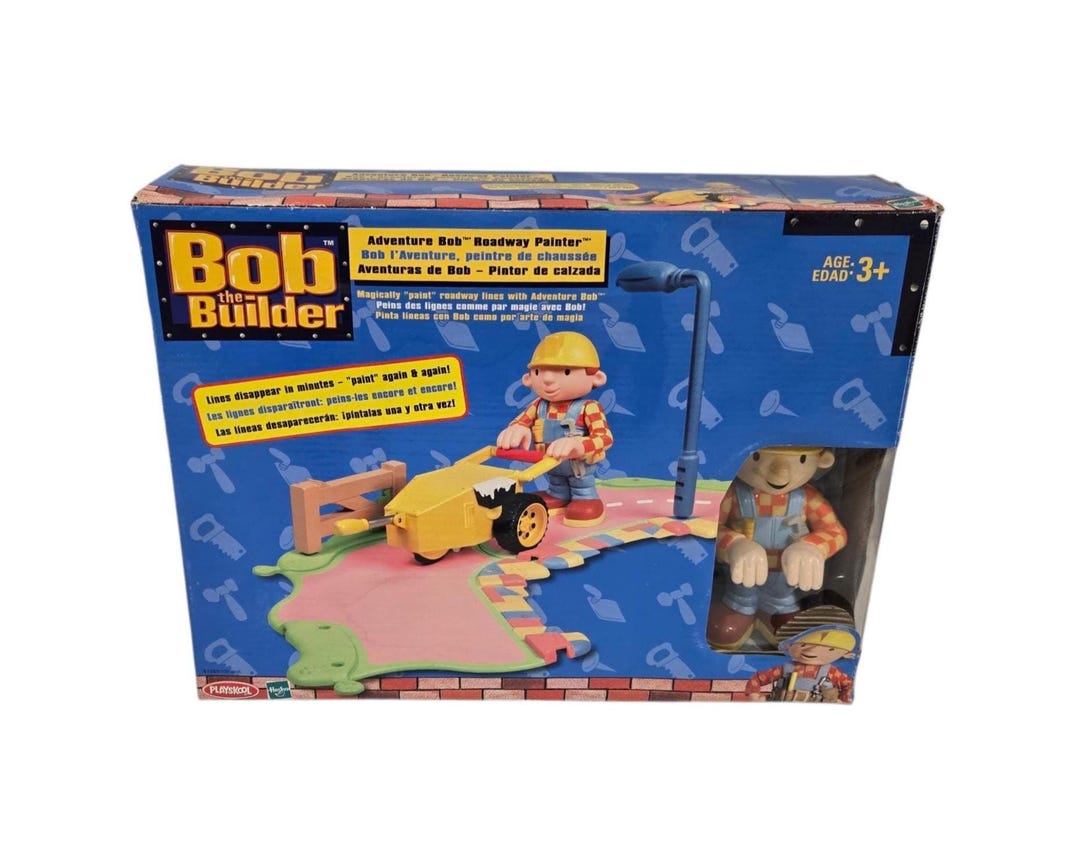 Bob the Builder – Bob’s Adventure: Bob Roadway Painter Playset – NEW - Etsy