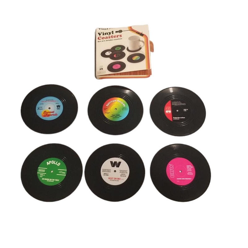 Vinyl Coasters - Etsy