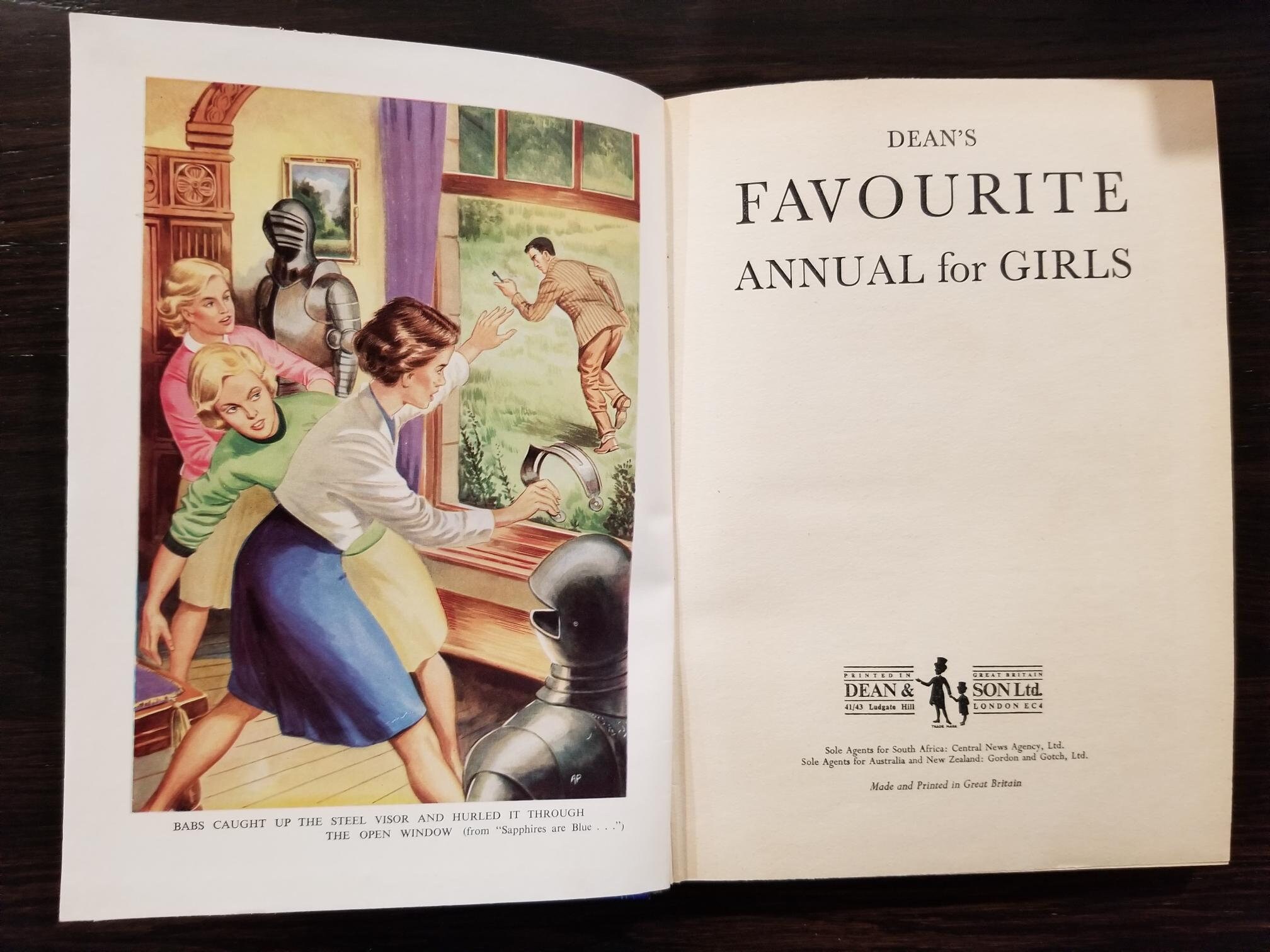 Vintage Book Dean's Favourite Annual for Girls 1960's - Etsy