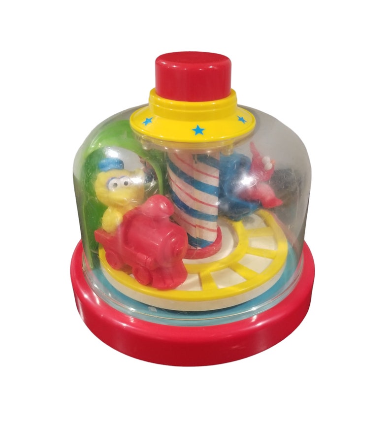 Vintage 1980's Jim Henson Sesame Street Push & Spin Toy - Etsy