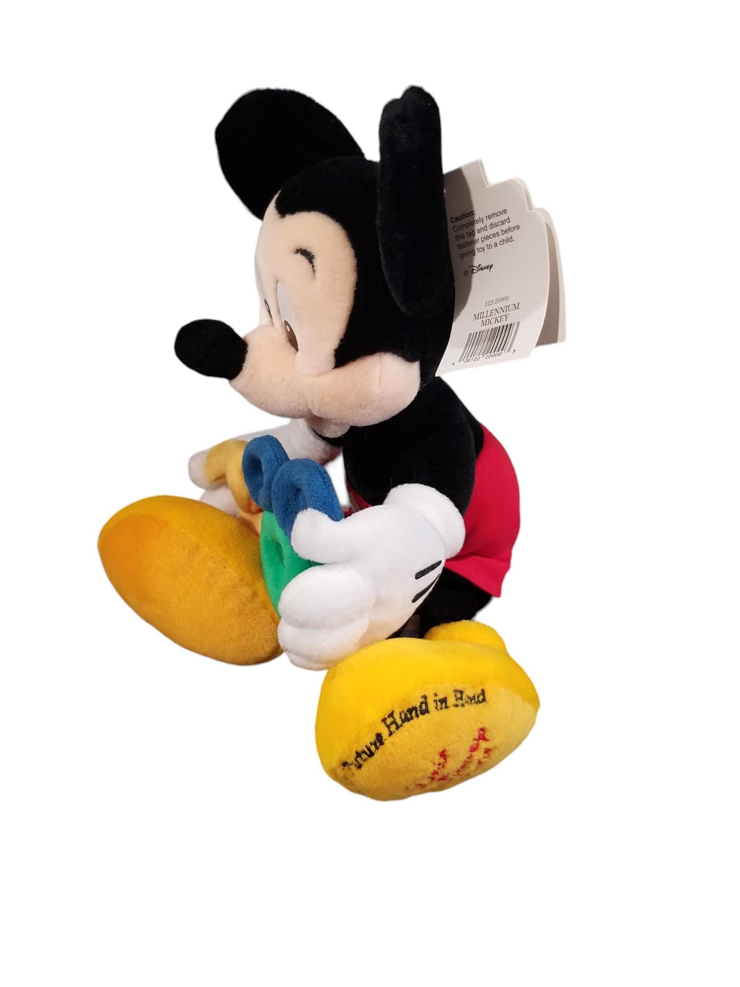 Vintage Walt Disney World Mickey Mouse Millennium Stuffed Plush - Etsy