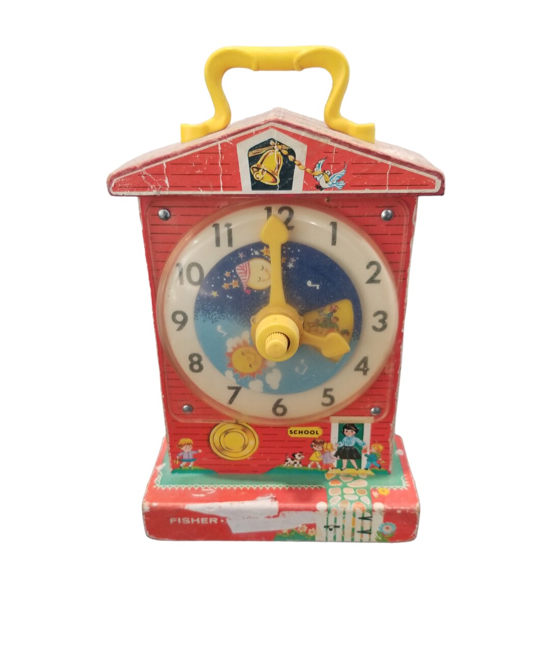 Vintage 1960’s Fisher-price Music Box Teaching Clock #998 - Etsy