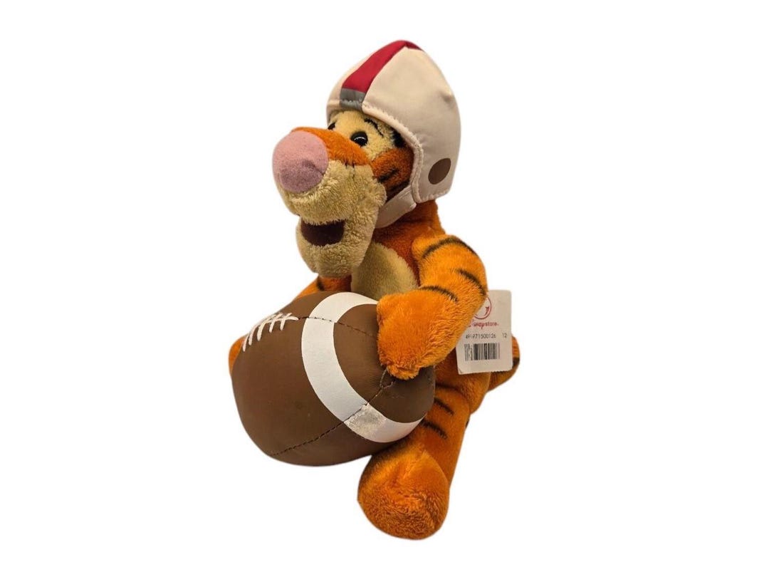 Disney Store Winnie the Pooh Tigger – Football Player Plush With Helmet ...