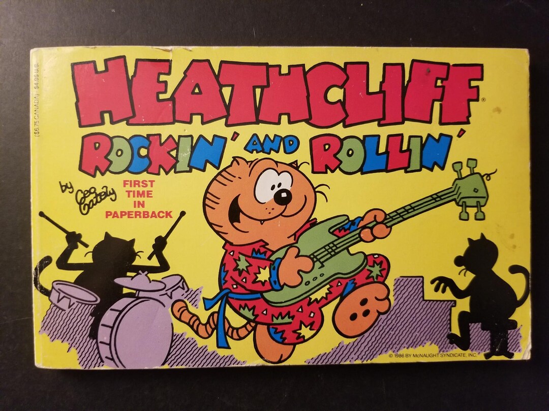 Heathcliff Rockin' and Rollin' Vintage Book - Etsy