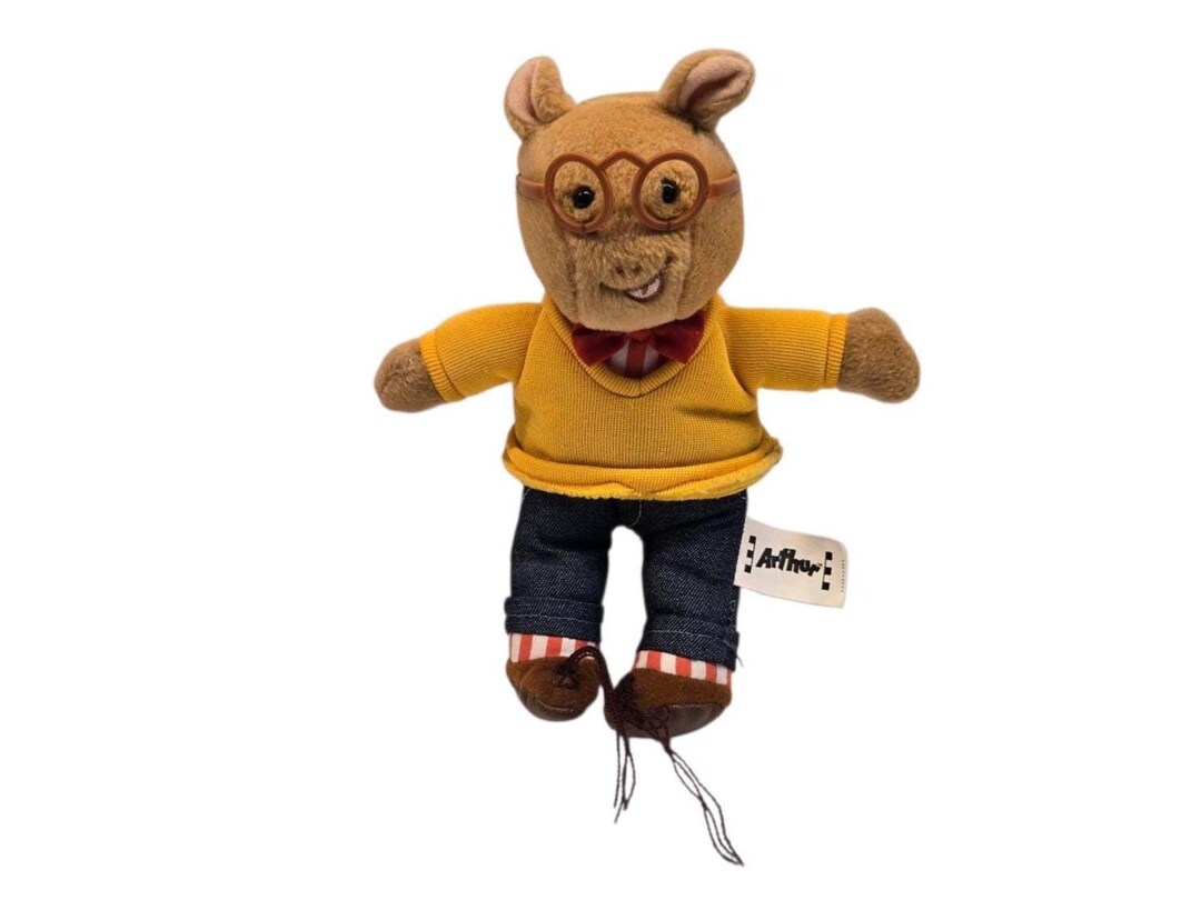 Arthur Plush Stuffed Toy – 21cm Tall With Glasses - Etsy