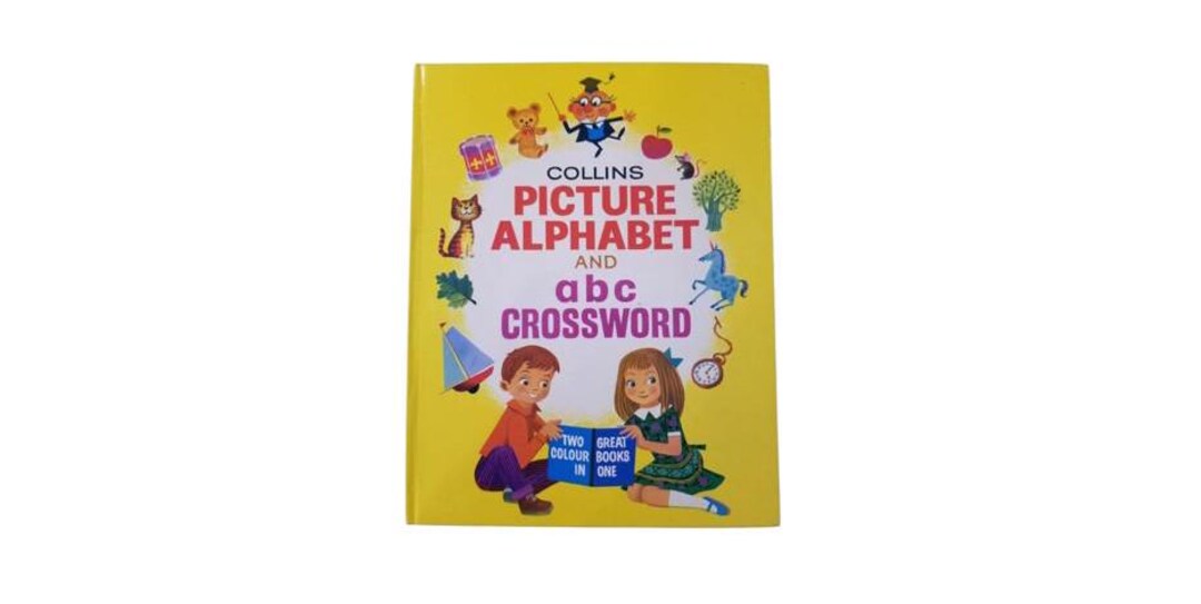 Collins Picture Alphabet and Abc Crossword - Vintage Book - Etsy
