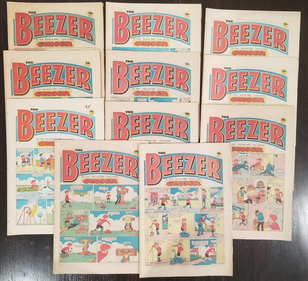 Lot of 10 Beezer Comics From 1983 Vintage Book - Etsy