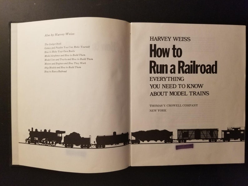 How to Run a Railroad, Model Trains Vintage Book - Etsy