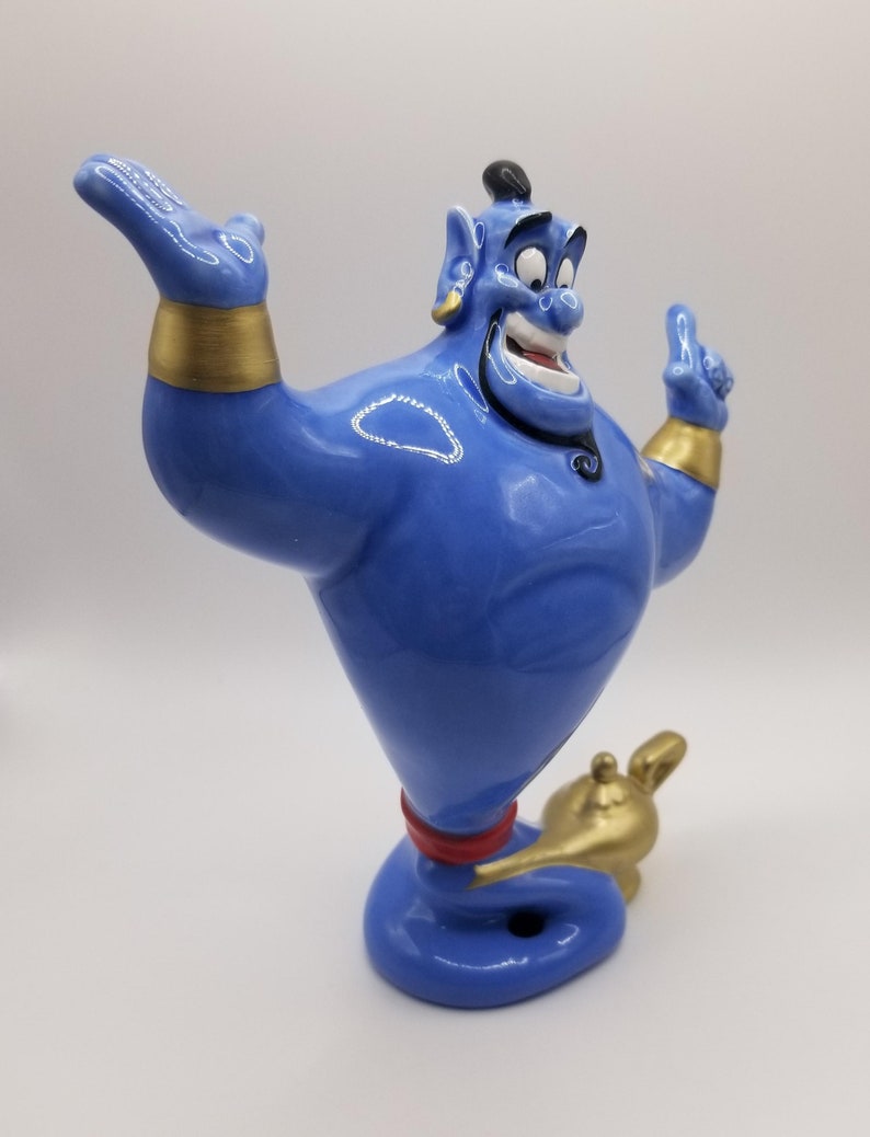 Walt Disney Aladdin Genie & Monkey Porcelain Figurines - Etsy