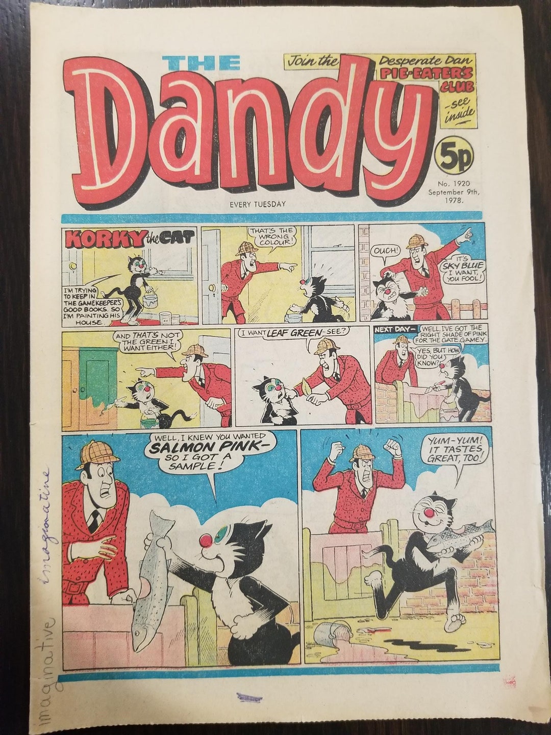 Dandy Comic, 1978 - Vintage Book - Etsy