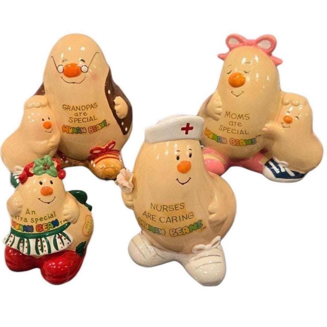 Vintage 1980’s Human Beans Enesco Figurines - Etsy