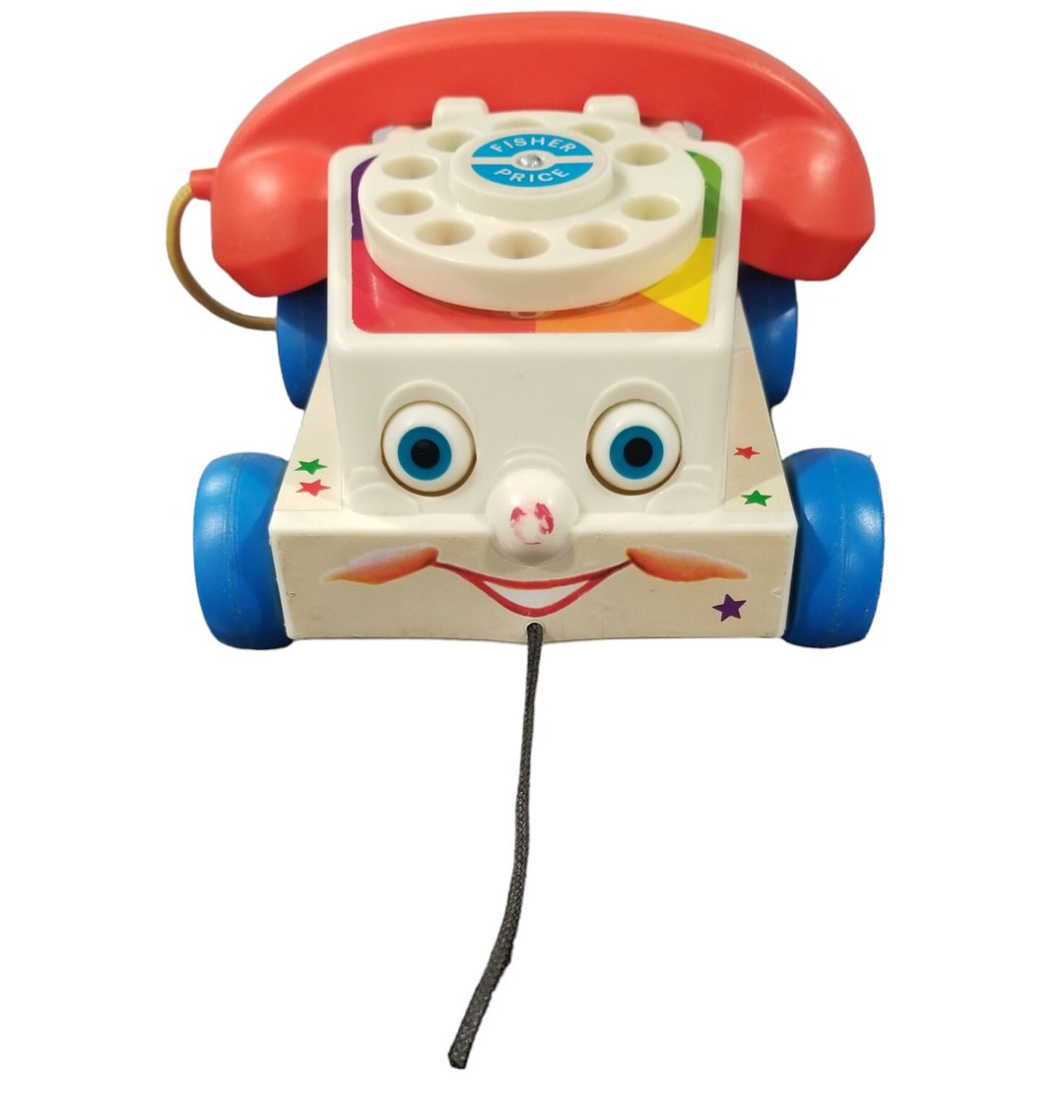Vintage Fisher Price Classic Chatter Tele Phone Toy #747 - Etsy