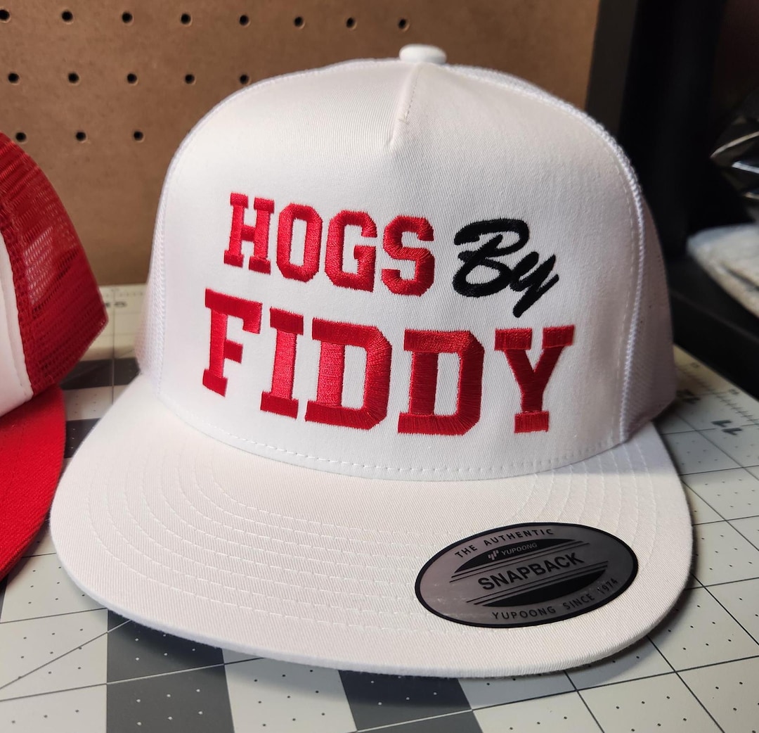 HOGS BY FIDDY (fifty) Arkansas Razorbacks Embroidered Hat - Etsy