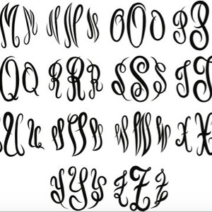 Master Circle Script Monogram Font SVG Studio 3 Silhouette Cut File for ...