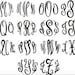 Master Circle Script Monogram Font SVG Studio 3 Silhouette Cut File for ...