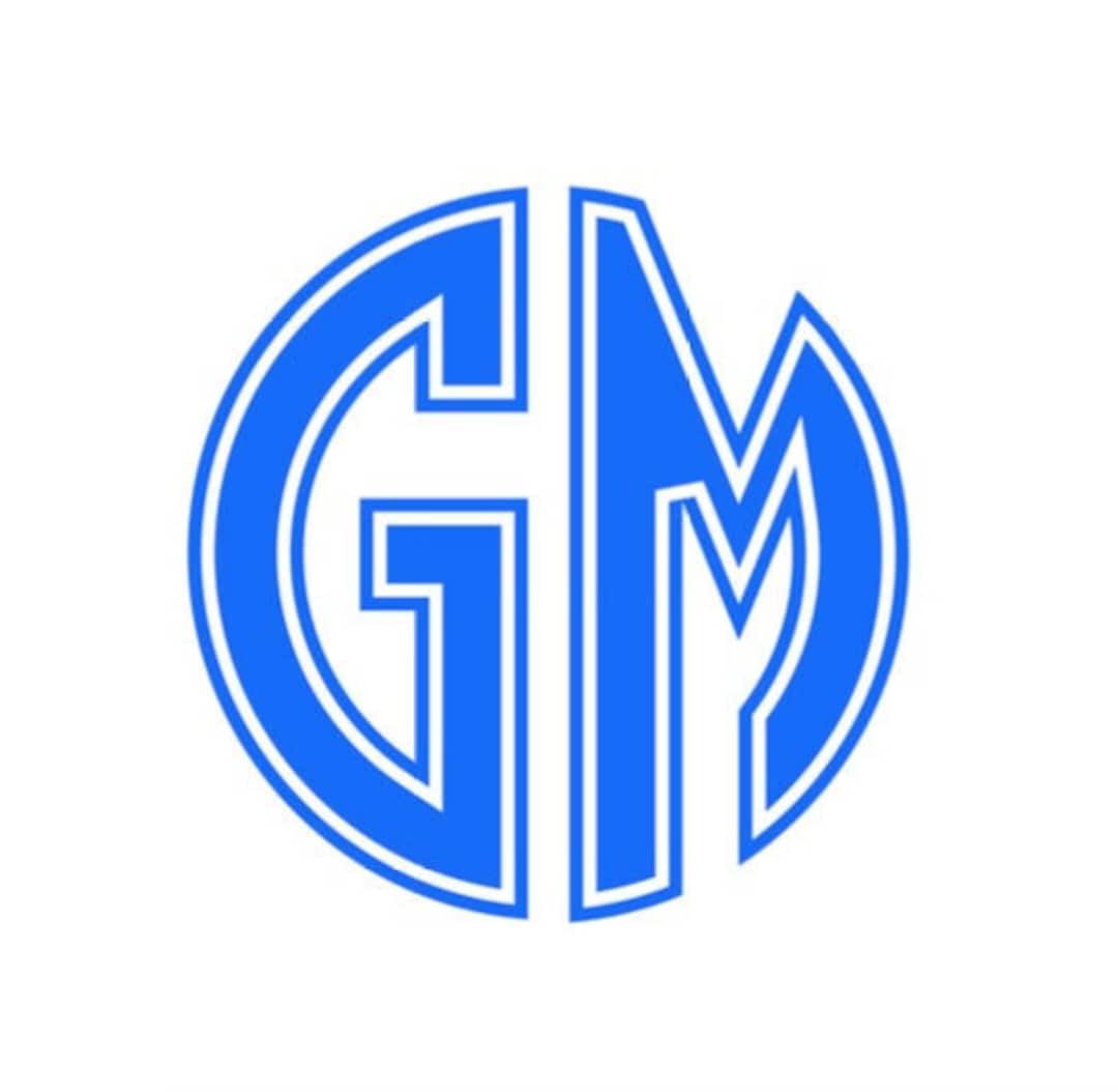 Circle Inline Monogram Font SVG Studio 3 Silhouette Cut File for ...