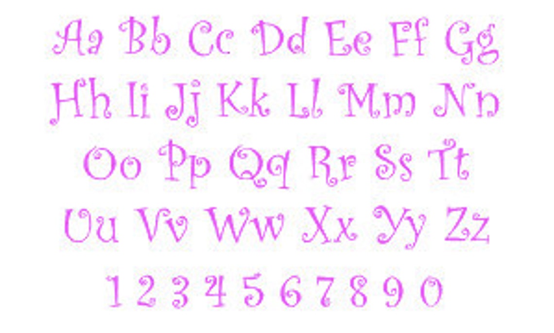 Curly Font Monogram Font SVG Studio 3 Silhouette Cut File for Cutting ...