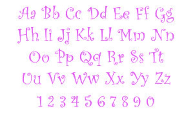 Curly Font Monogram Font SVG Studio 3 Silhouette Cut File for Cutting ...