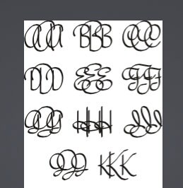 Handwritten Monogram Font SVG Studio 3 Silhouette Cut File for Cutting ...