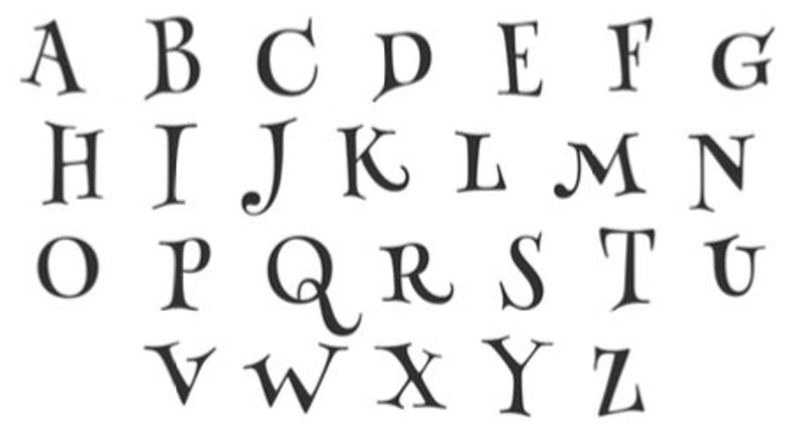 Wizard Alphabet Monogram Font SVG DXF Cricut, Silhouette Cut File for ...