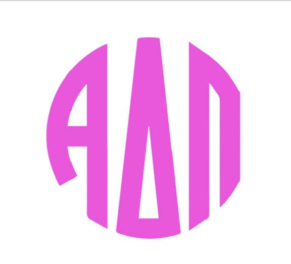 Greek Monogram Font SVG JPEG EPS Cricut, Silhouette Cut File for ...