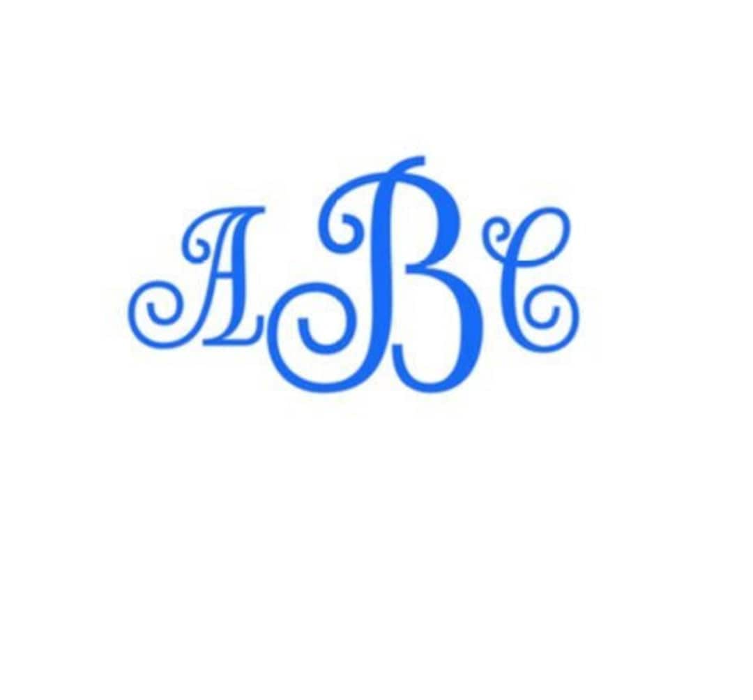 Interlock Fancy Monogram Font SVG DXF Cricut Silhouette Cut File for ...