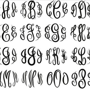 Master Circle Script Monogram Font SVG Studio 3 Silhouette Cut File for Cutting Machines - Etsy