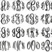 Master Circle Script Monogram Font SVG Studio 3 Silhouette Cut File for ...