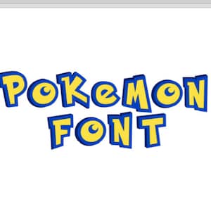 Pokemon Go Monogram Font W/ Frames SVG DXF Silhouette Cut File for ...