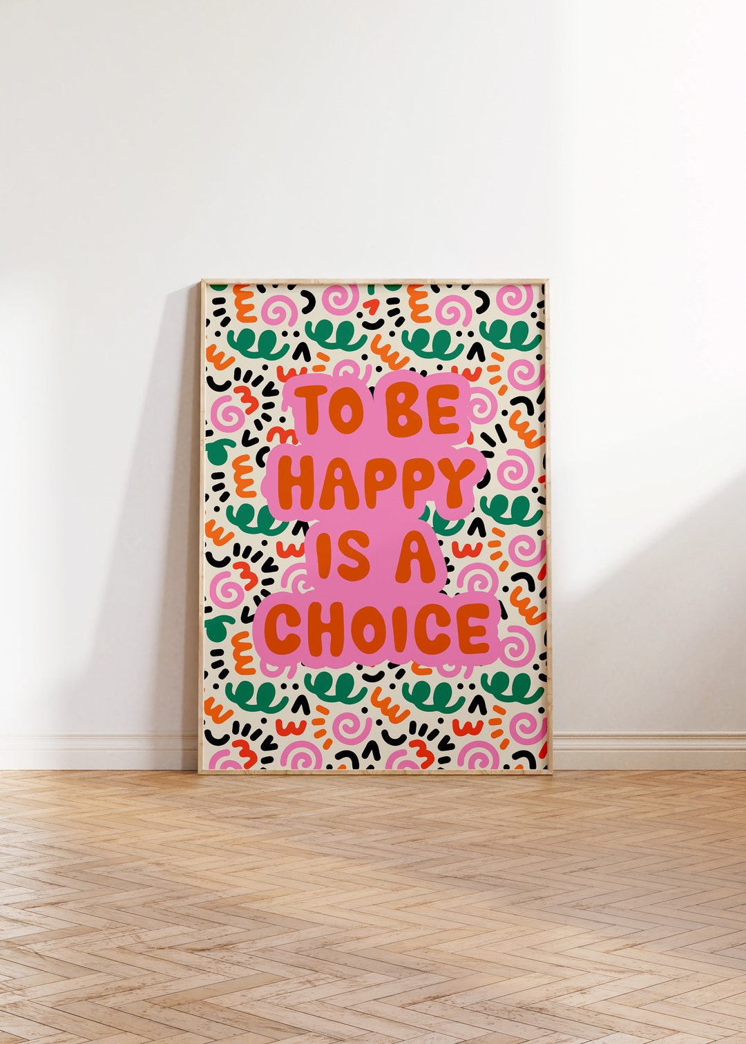 To Be Happy is A Choice Print | Indie Prints | Unframed Prints | Prints ...
