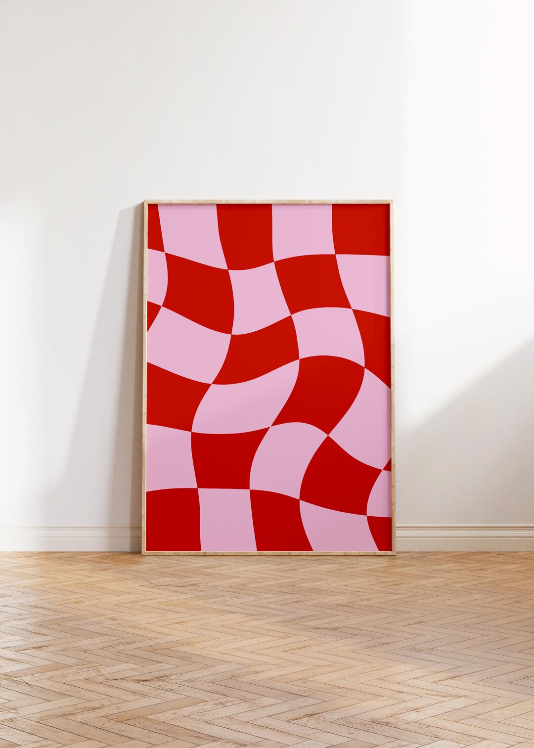 Chequered Print, Black and White Wall Art, Green Wall Art, Prints for ...