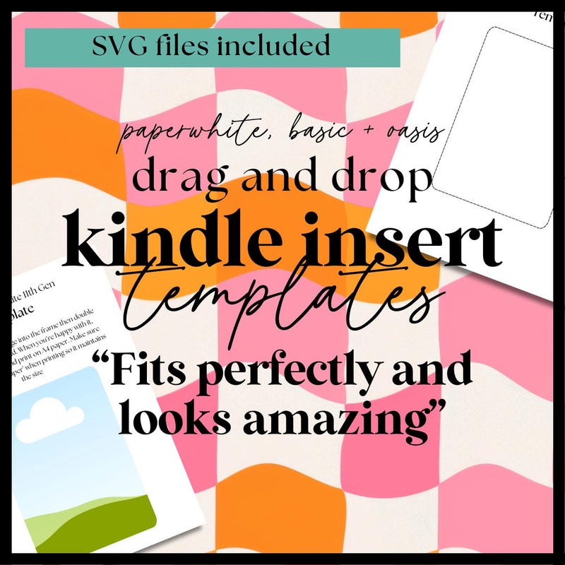 Free Printable Kindle Insert - Etsy