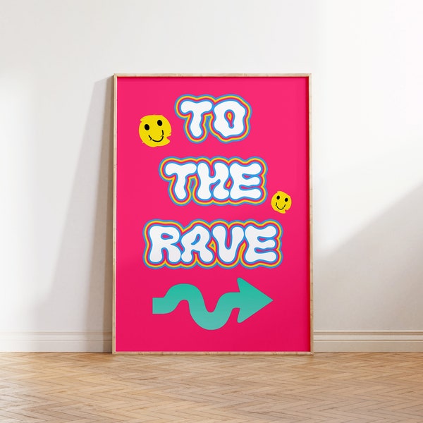 Rave Wall Art - Etsy UK