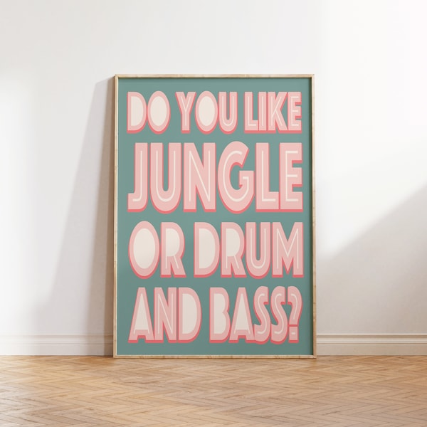 Drum and Bass Poster - Etsy UK
