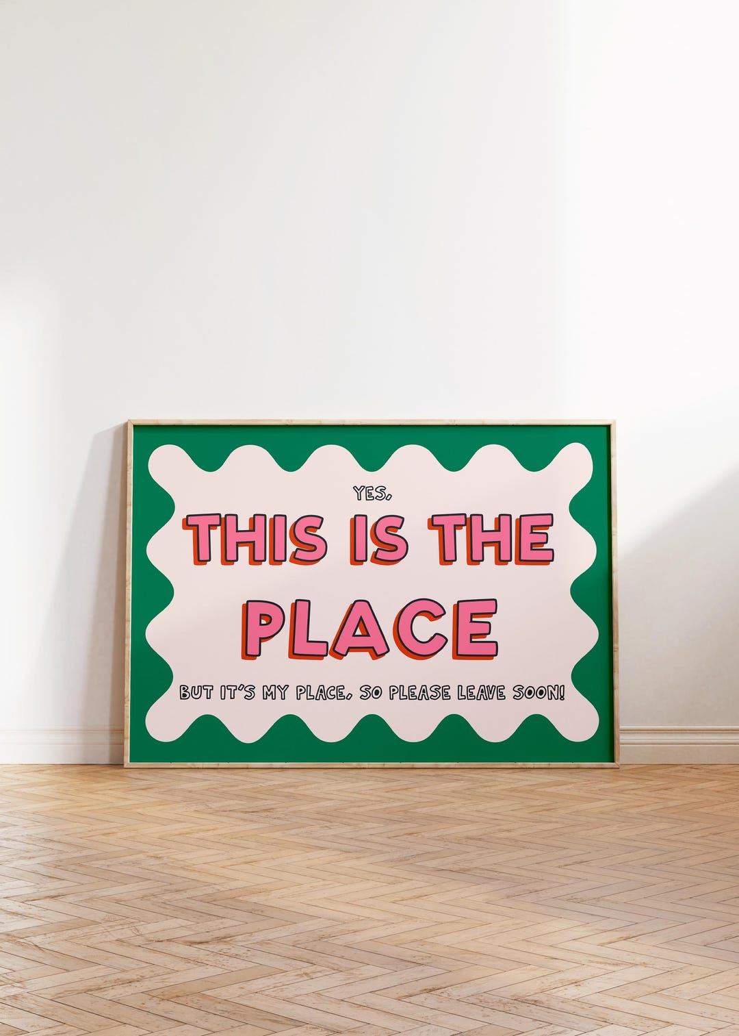 This is the Place Print, Funny Quote Print, Kitchen Prints, Wall Art ...