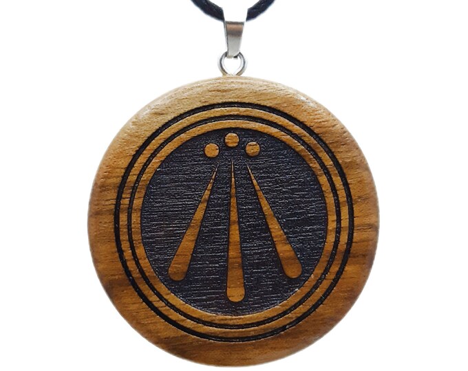 Druid Awen Bronze Pendant With Cubic Zirconia - Etsy