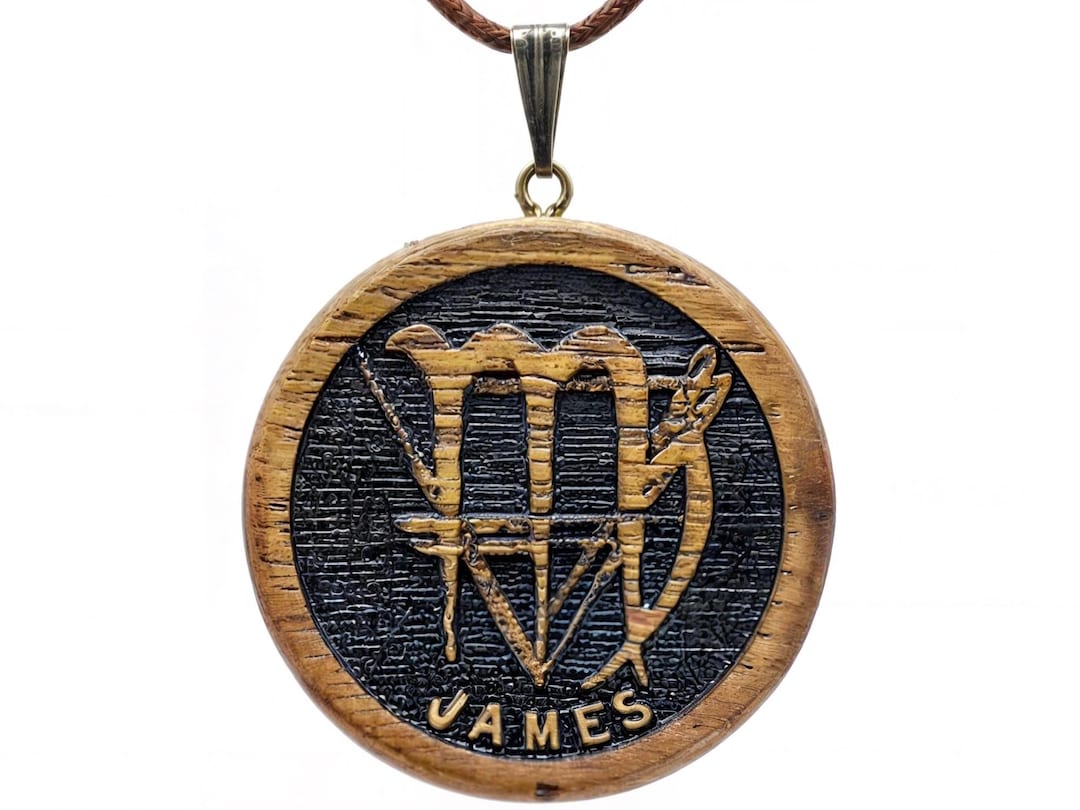 Customized Wooden Virgo Pendant, Virgo, Virgo Necklace, Virgo Charm ...